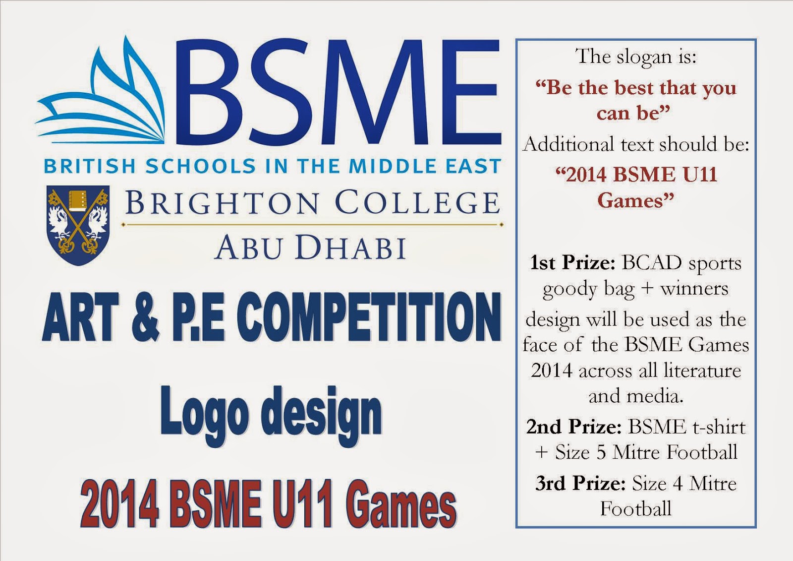 The Gallery : COMPETITION TIME can you design the logo for the BSME U11 ...