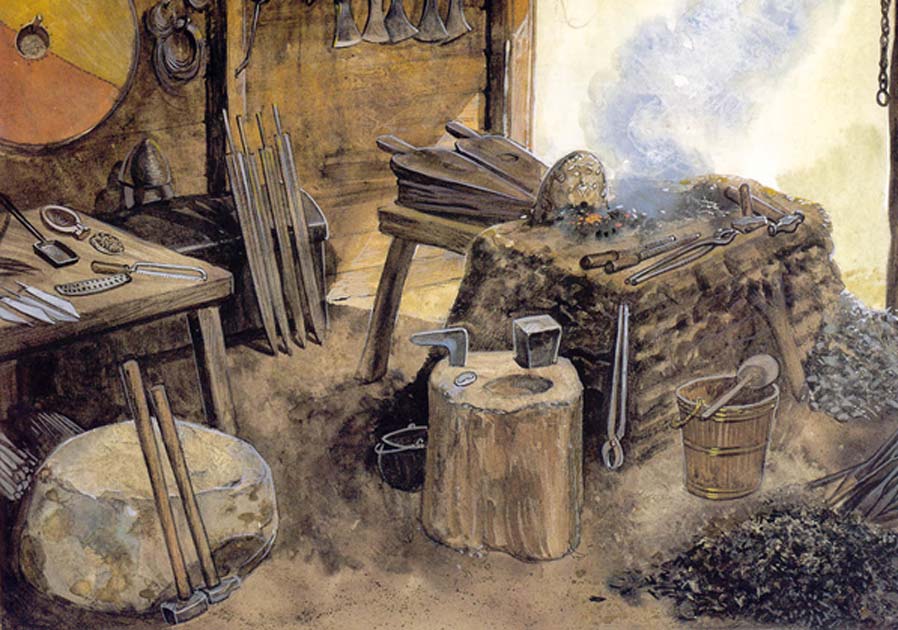 Mary Ann Bernal: Viking Camp Complete with Ship Building and Weapon ...