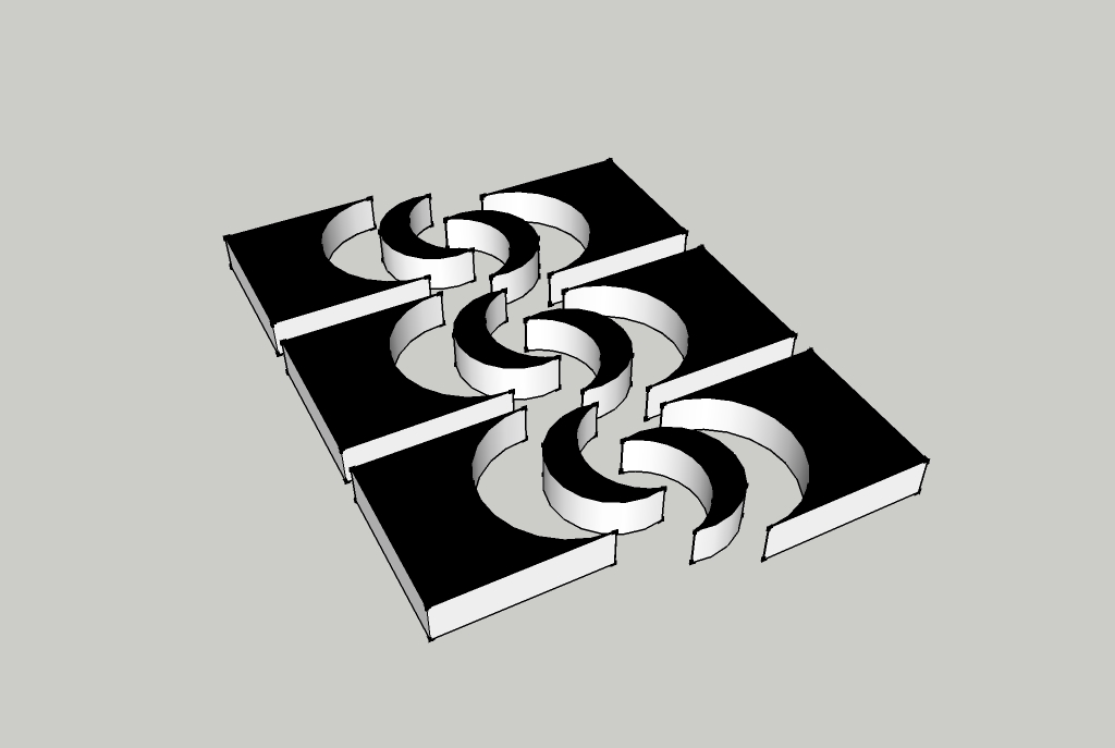 Digital Design Blog: Rhythm and Repetition 3D Google Sketchup