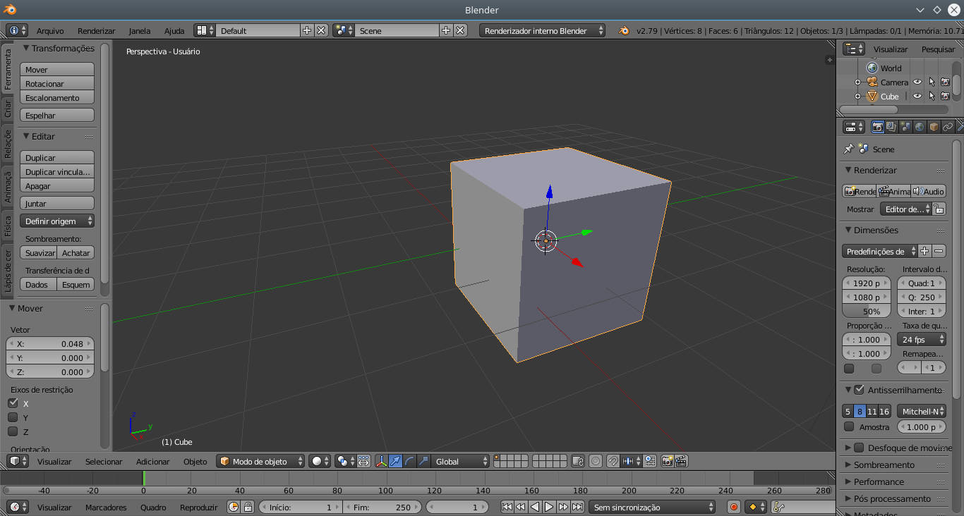 Blender suite 3d para o seu GNU/Linux