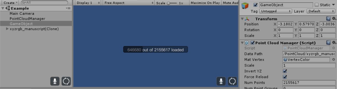 Daddy Makers: 유니티 기반 3차원 포인트 클라우드 뷰어