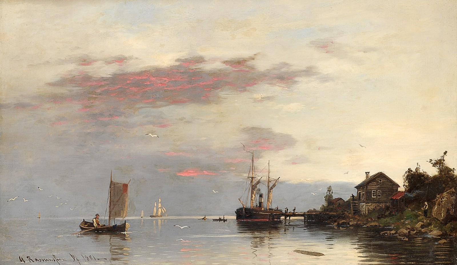 Georg Anton Rasmussen | Seascape painter | Tutt'Art@ | Pittura ...