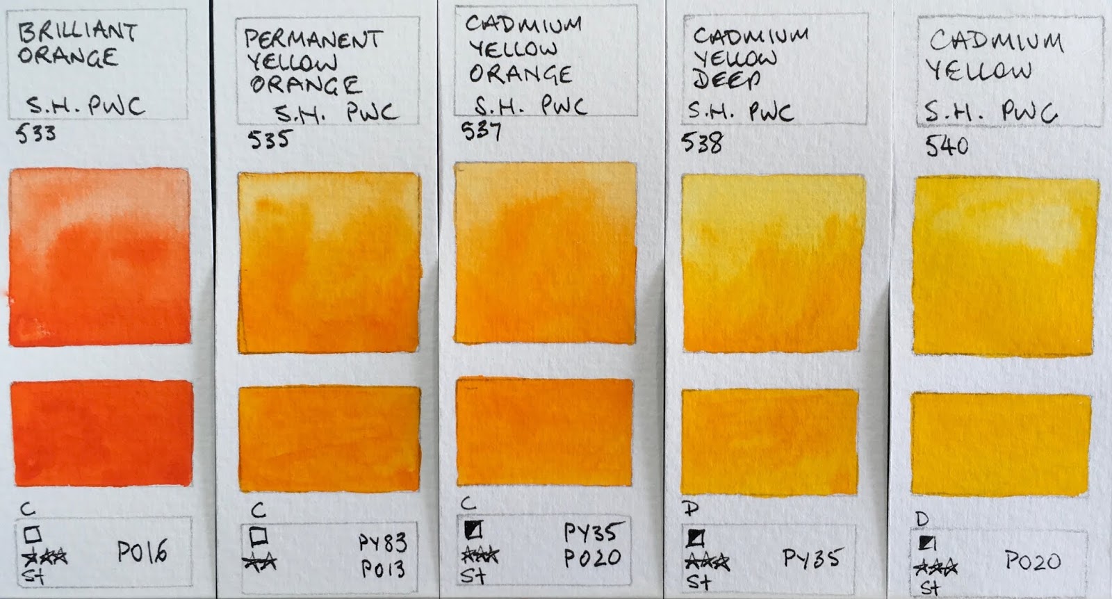 Jane Blundell Artist: ShinHan PWC Watercolours - full 104 colour range.