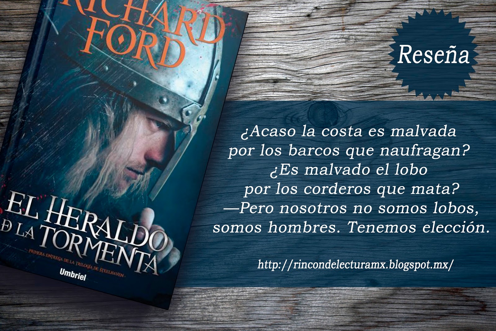 Rincón de lectura: El heraldo de la tormenta - Richard Ford