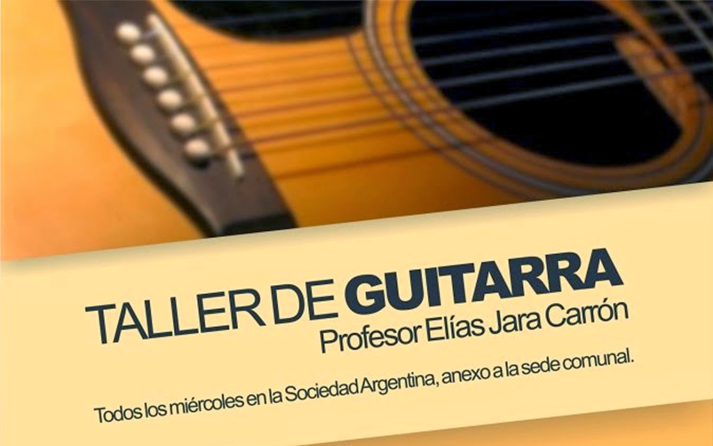 Arrancan las clases del Taller Comunal de Guitarra ~ El Blog