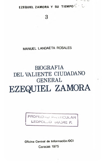 El General Ezequiel Zamora