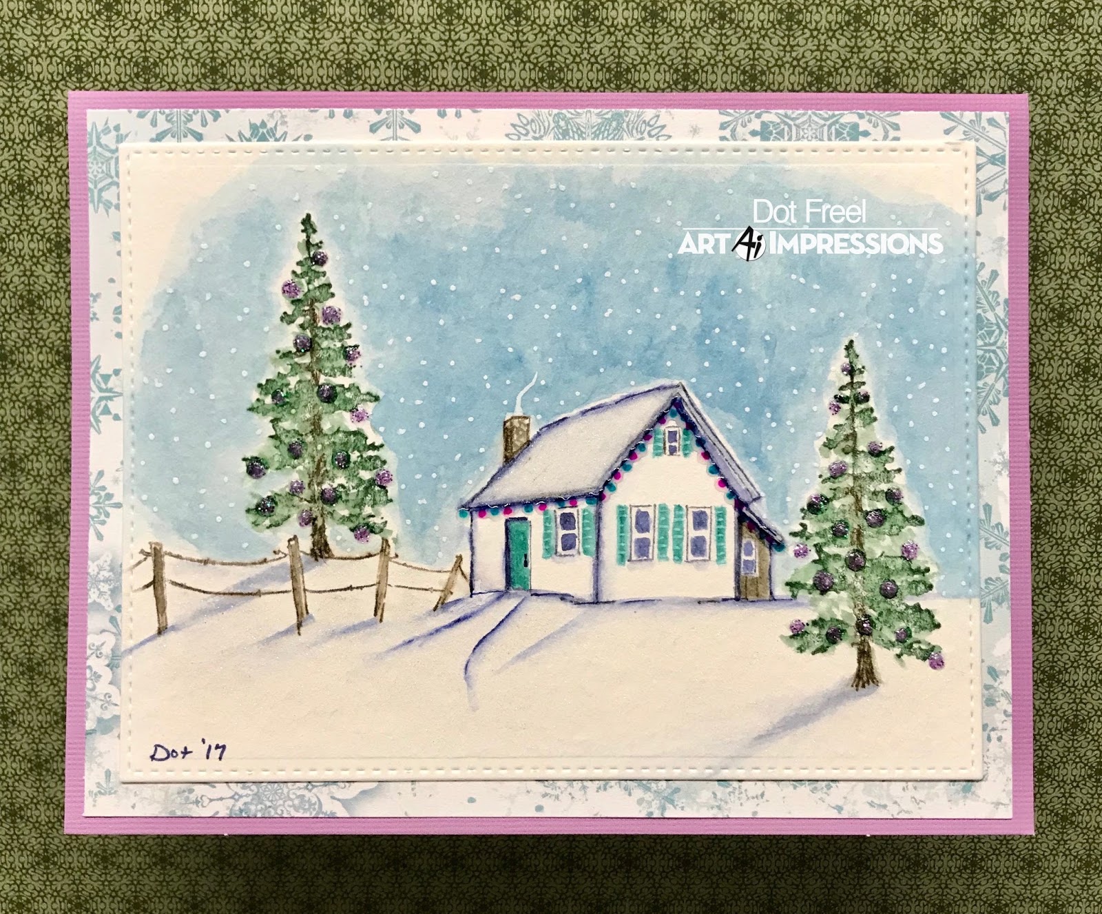 Art Impressions Blog: Watercolor Weekend Roundup - Winter Wonderland