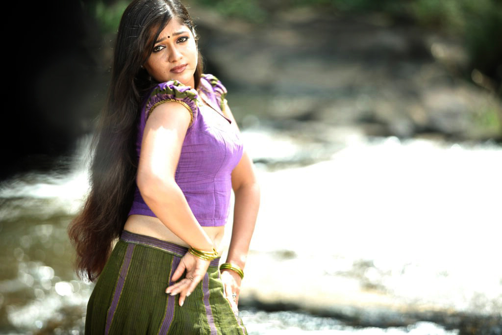 Meghana Raj Hot Stills in Yakshiyum Njanum Movie - South Indian Actress