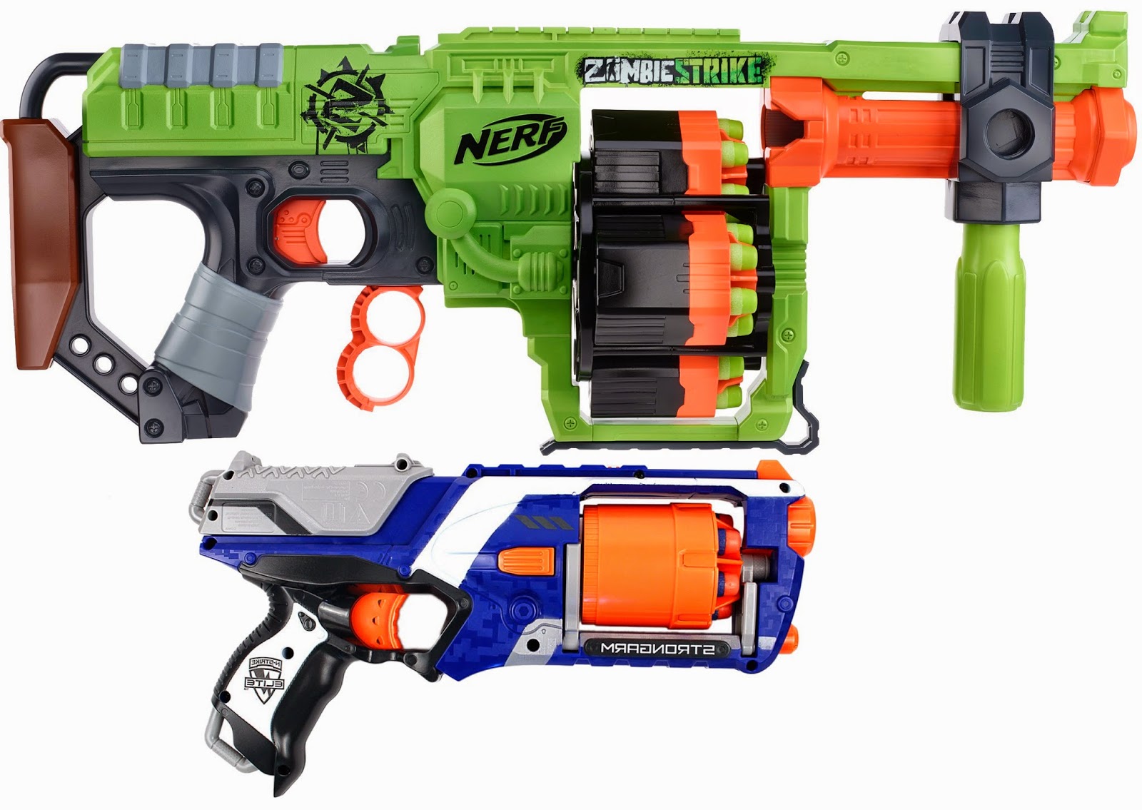 Zombiestrike Doominator size comparison (Strongarm) : r/Nerf