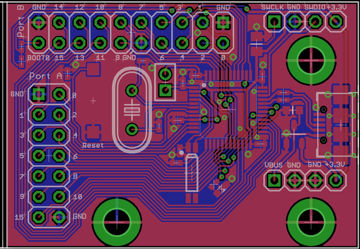 Hardware by design: STM32F103 Breakout Board