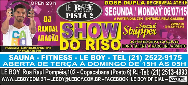 Le Boy: Confiram a programação completa de 30/06 até 06/07 com ...