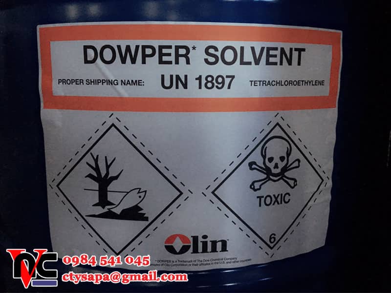 Dowper Solvent PCE hóa chất dung môi giặt khô mới nhất 2018 - TOP HÓA CHẤT