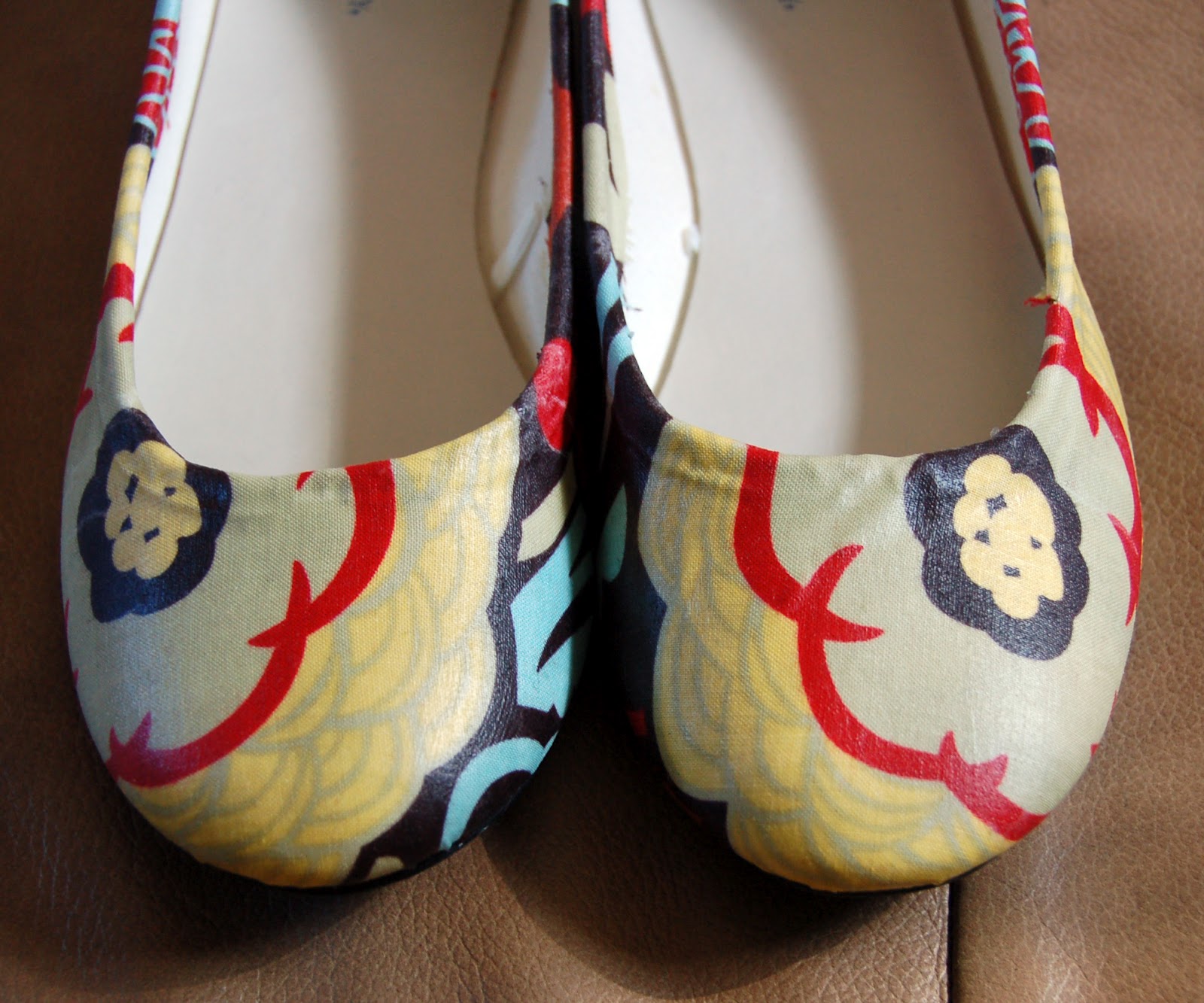 The Almost Perfectionist: Fabric Covered Shoes