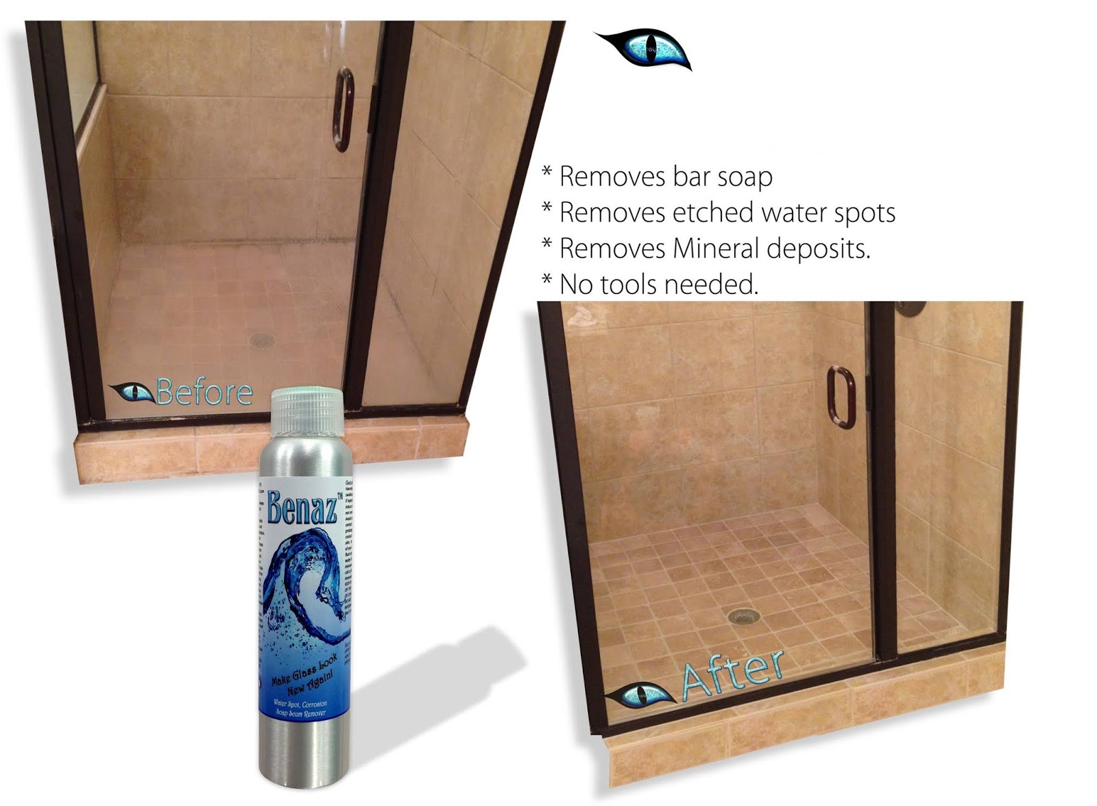 How to remove hard water spots from your glass shower doors and ...