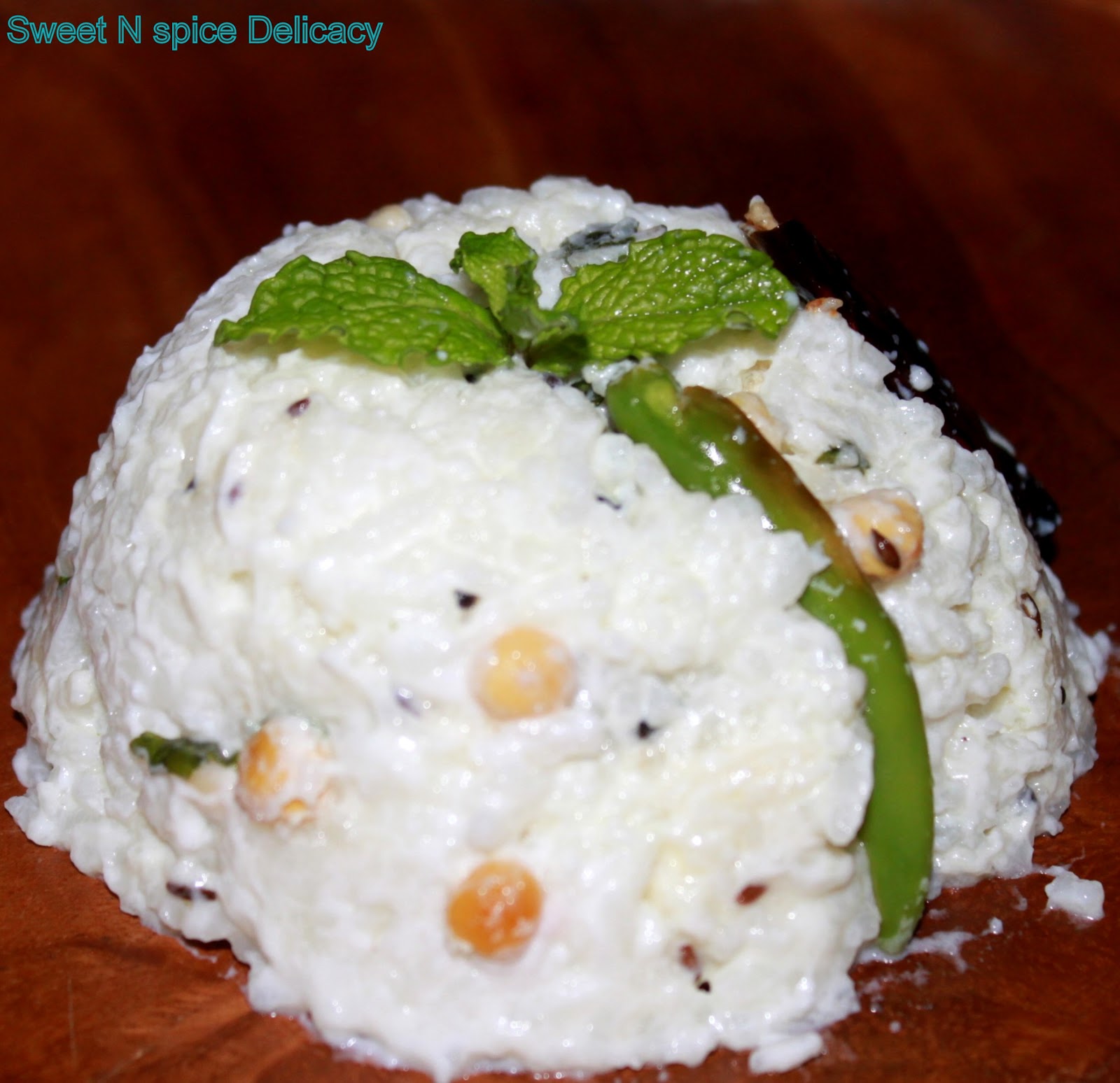 sweet n spice delicacy: Curd Rice