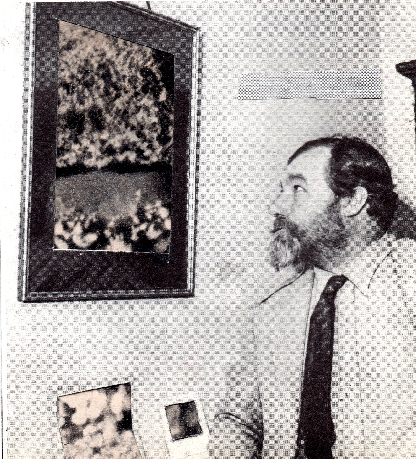 The Kollage Kit: James Robertson Justice With His Latest Abstract