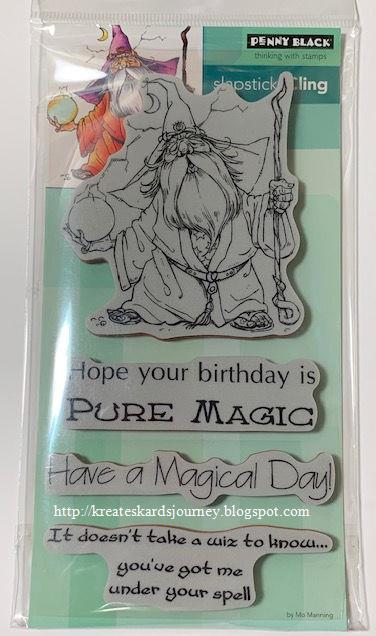 KreatesKards Journey: A Wizard Stamp Set - Penny Black Stamp Set
