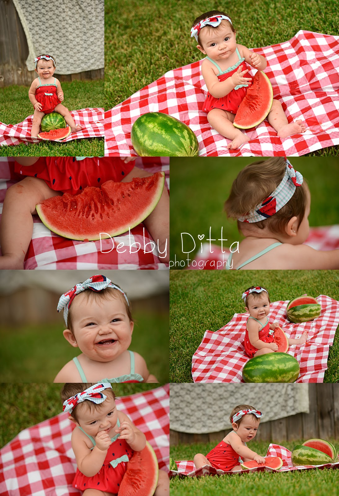 Debby Ditta Photography: Lynlee's One Year Birthday Watermelon Smash ...