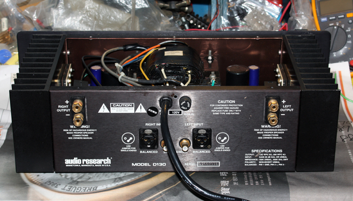 吉鵬音響工作坊: [維修] audio research D130 後級