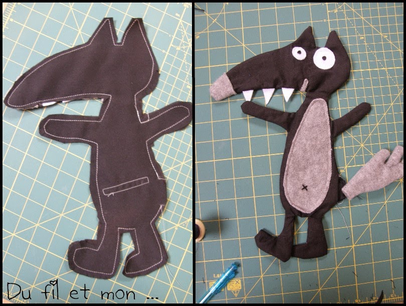 Du fil et mon...: Tuto : Le loup qui voulait changer de couleur