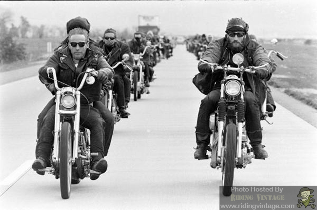 Hells Angels in the Wind ~ Riding Vintage