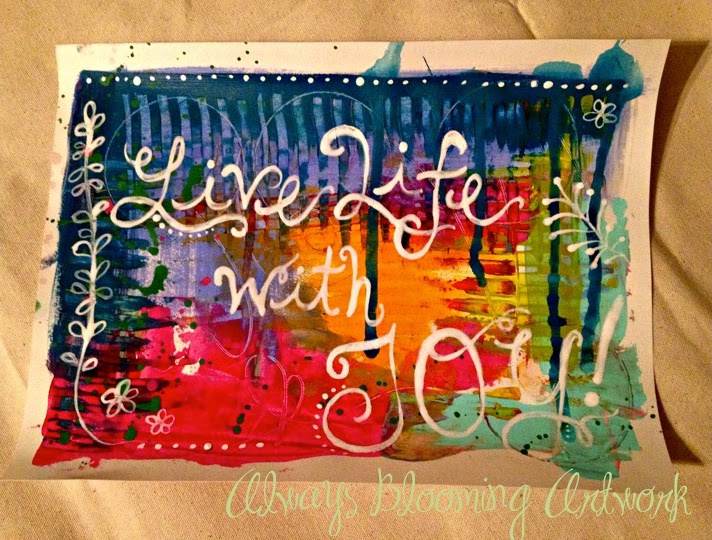 "bee" always blooming: the artwork of bethany joy: calligraphy paintings