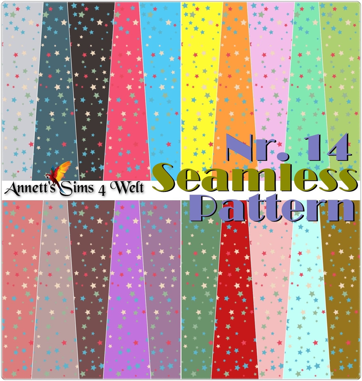 Annett's Sims 4 Welt: Seamless Pattern - Nr. 14
