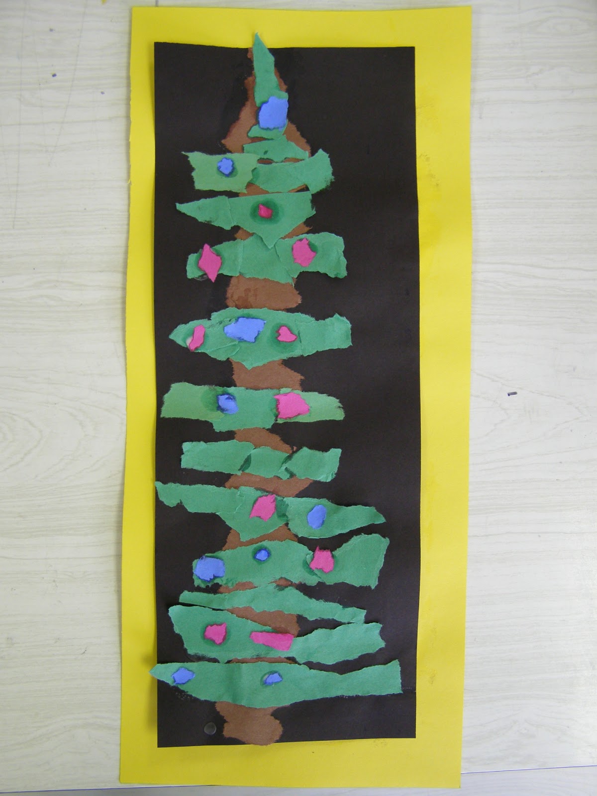 Welcome to Mrs. Peterson's Art Class!: Torn Paper Trees