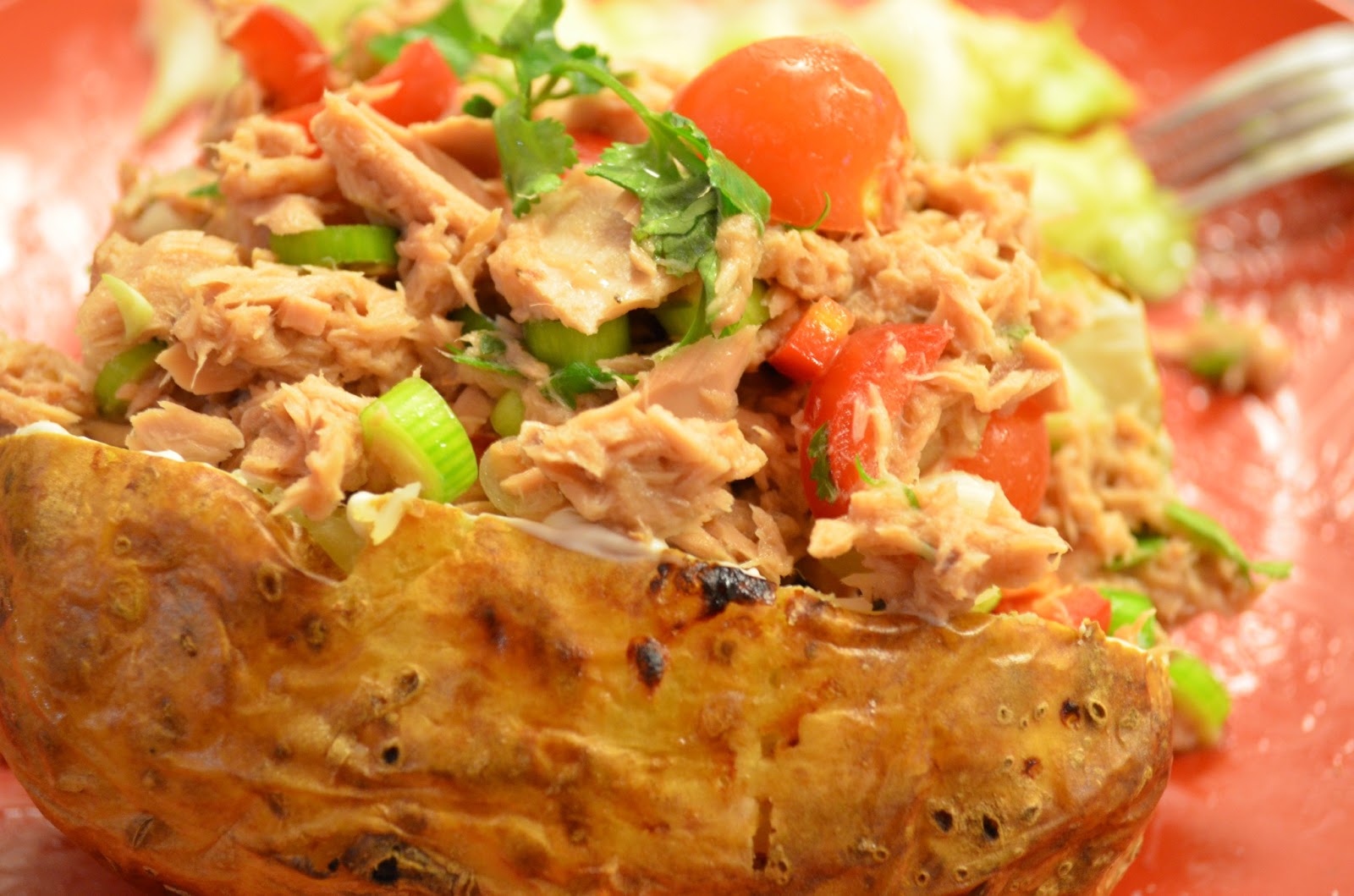 U&Me in the Kitchen: Jacket potato thon&fromage - Tuna&cheese baked ...