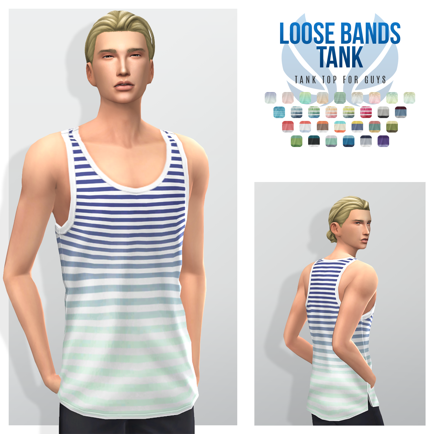 Simsational Designs: Summer Fun - Loose Cut, and Loose Bands Tank Tops