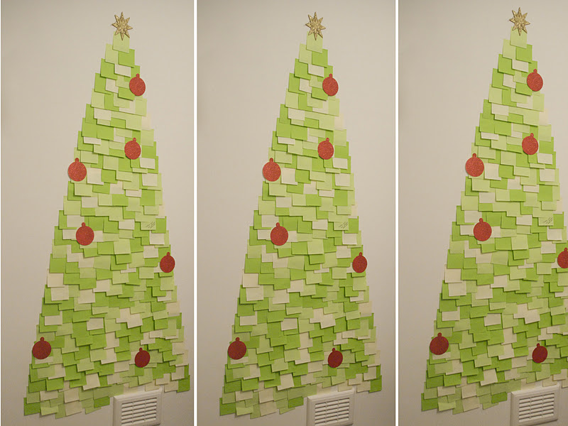 Latest Fashion Trends: DIY POST-IT NOTE CHRISTMAS TREE