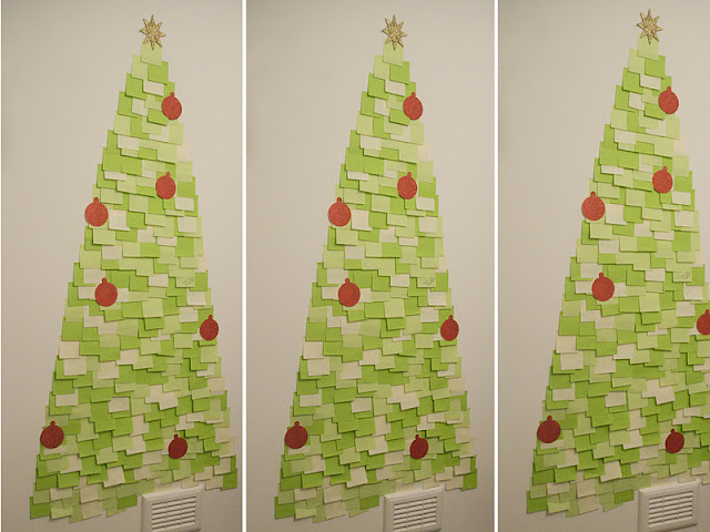Latest Fashion Trends: DIY POST-IT NOTE CHRISTMAS TREE