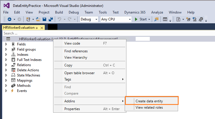 Dynamics AX Technical Blog: Create custom data entity in AX / D365FO / AX 7