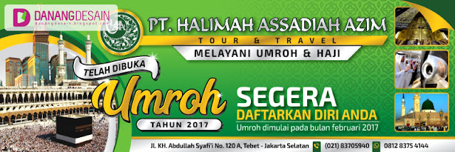 Contoh Desain Banner atau Spanduk Umroh dan Haju Plus - Contoh Desain ...