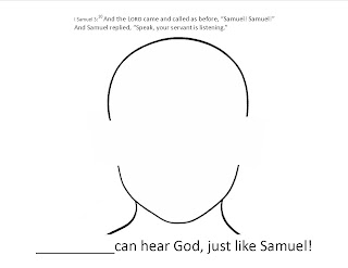 The Confident Journal: Sunday School Craft - Samuel Hears God. . .I Can ...