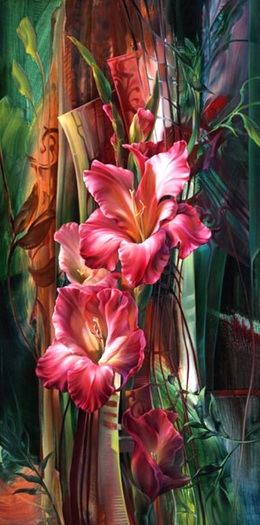 El arte es su máxima expresión : Galería de Cuadros con Flores Modernas ...