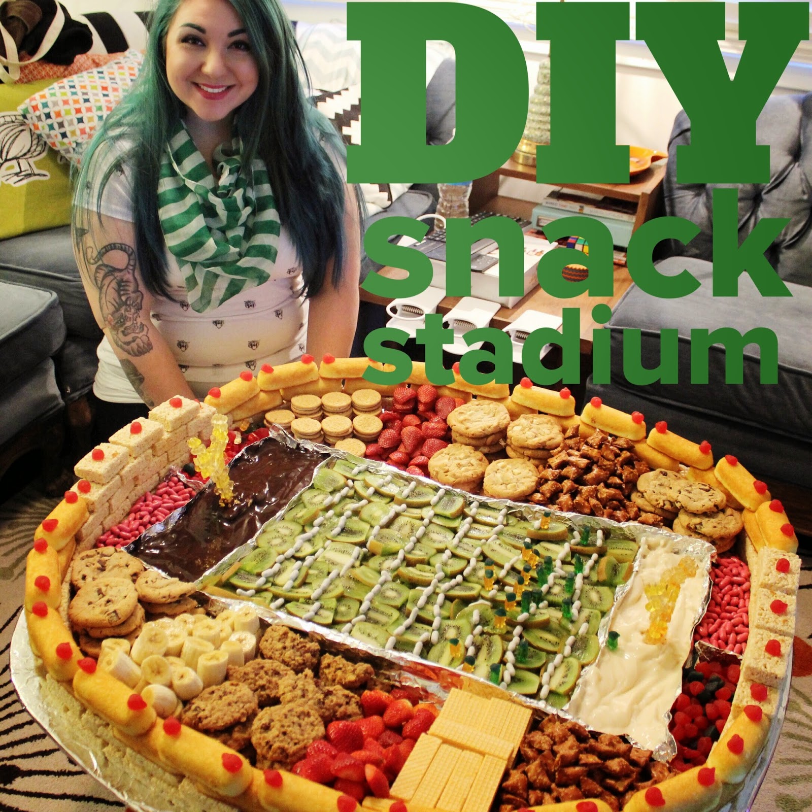 Lola, Tangled: RETURN OF THE SNACKADIUM | DIY Super Bowl Snack Stadium ...