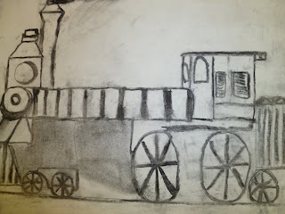 Summit Academy Loves Art!: Fifth grade locomotives