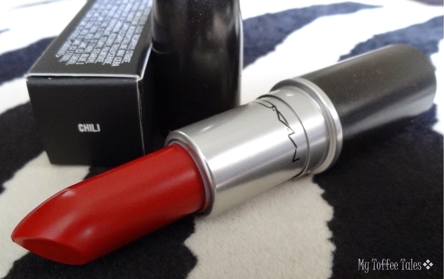 My Toffee Tales: MAC Lipstick - Chilli - Review & Swatches