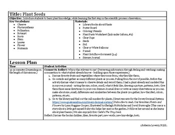 RafiKEY's to Success: Elementary Plant Seeds Unit