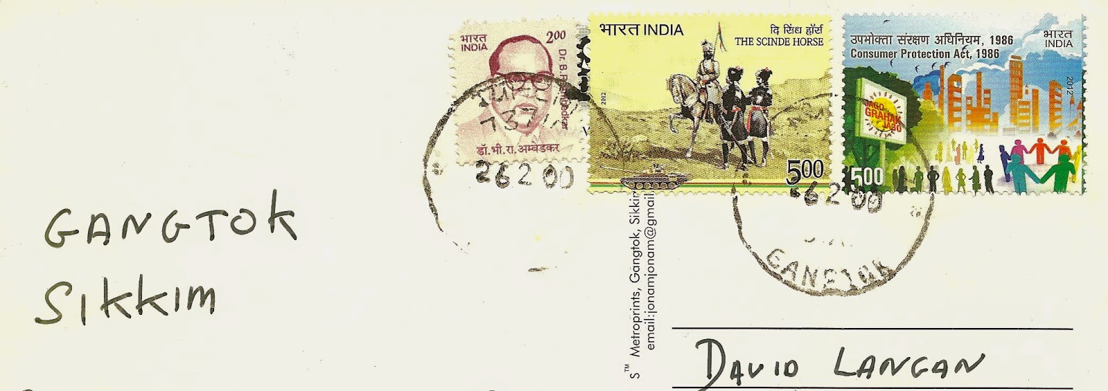 Postcards A world Travelogue: India and Sikkim