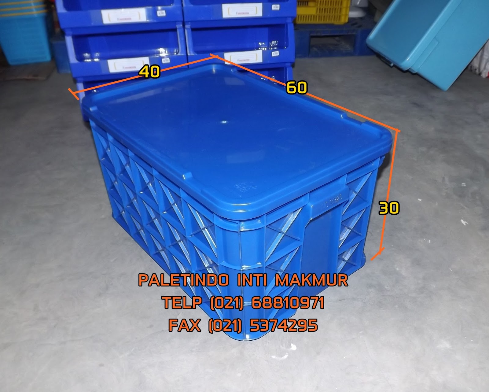CV. PALETINDO INTI MAKMUR : CONTAINER PLASTIK INDUSTRIAL 60 X 40 X 30 ...