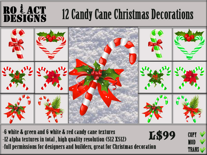 Ro!Act Designs: ..::RO!ACT::..DESIGNS Builder's Kit: 12 Candy Cane ...
