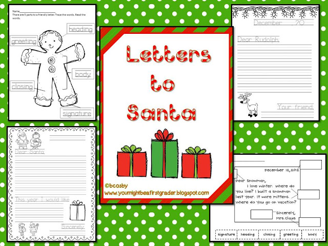 Classroom Freebies Too: Dear Santa,