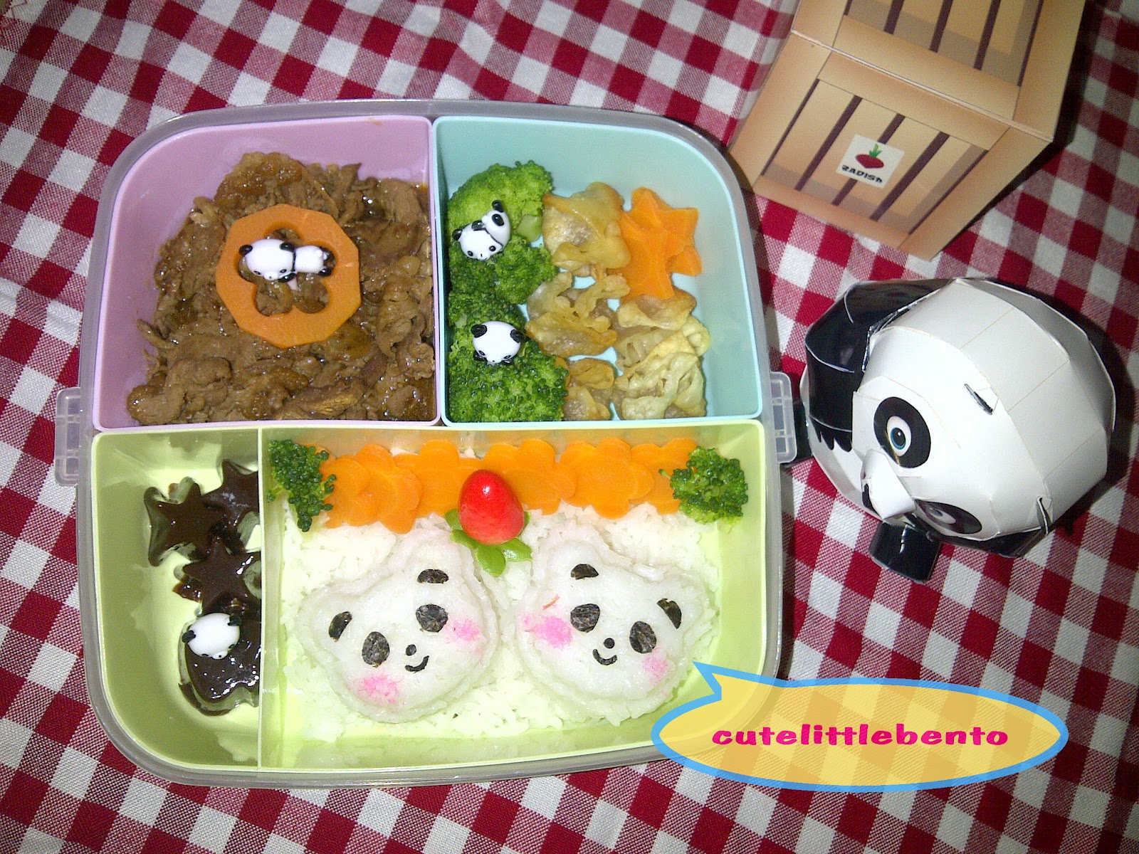 Cute Little Bento: Baby Panda (Baby Po) Bento ,, Bento # 28