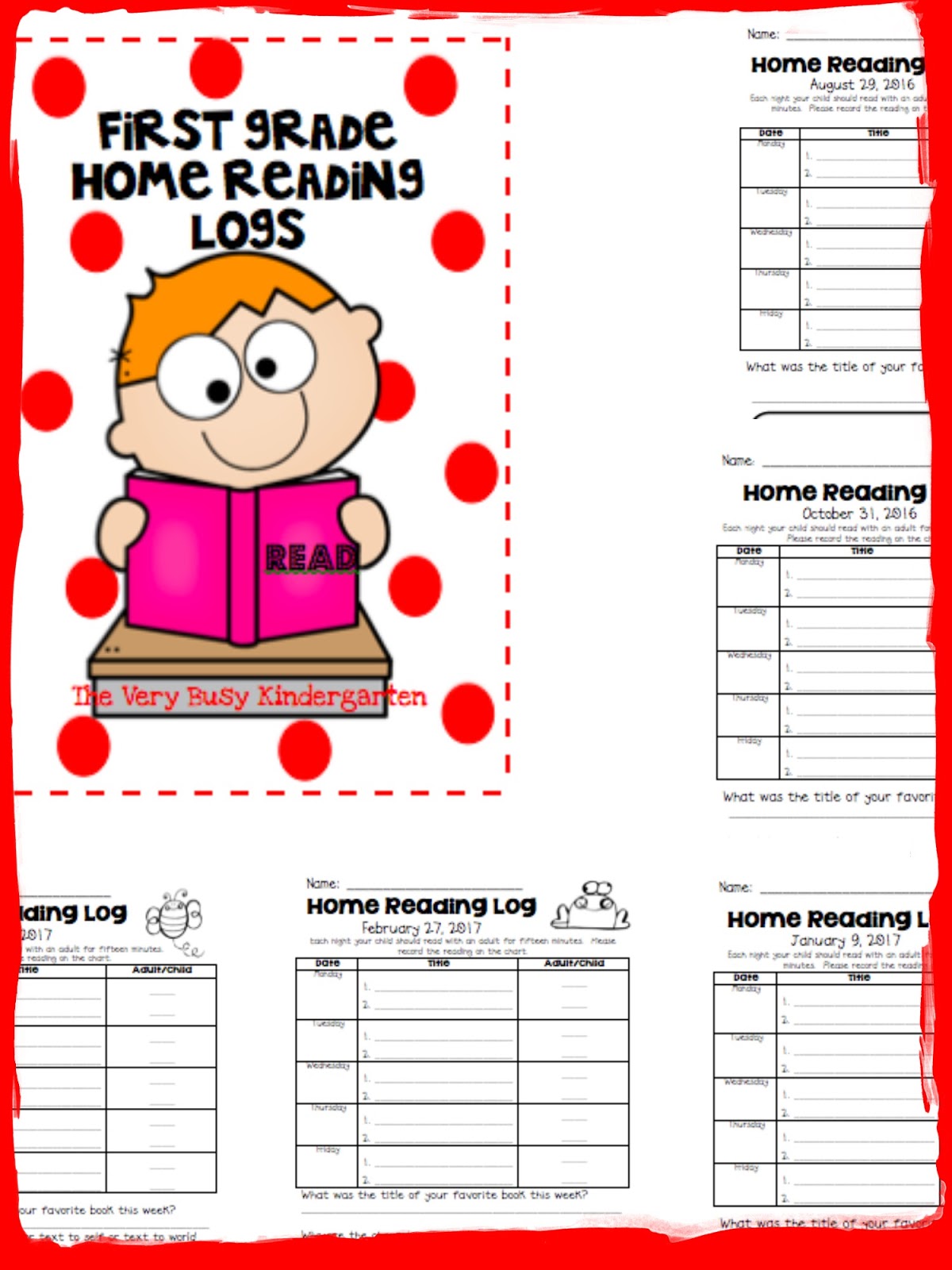 Preschool Library Log