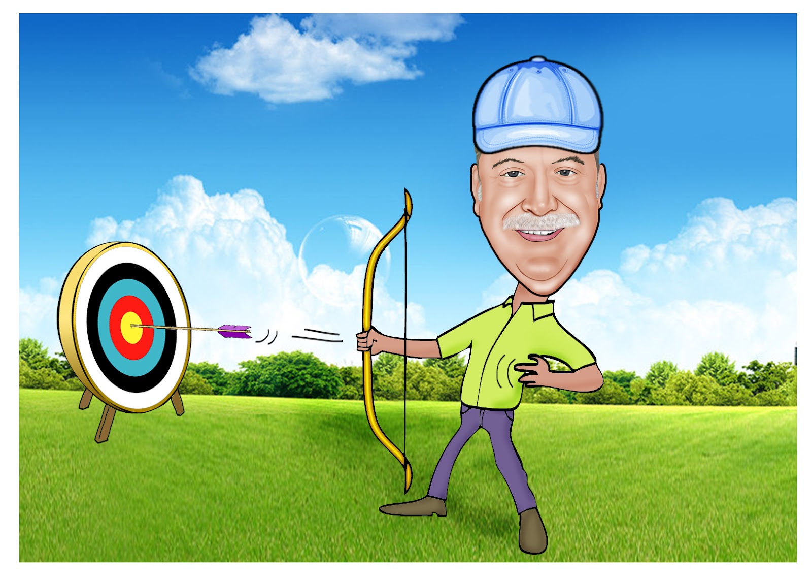caricaturecartoon: Archery , Archery caricature, Archer caricature ...