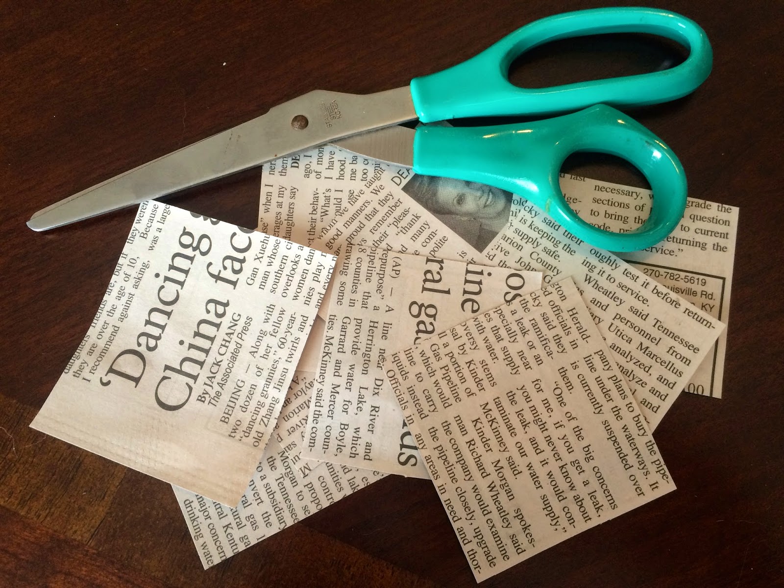 Cold Tuesday Morning: Make Art using Newspaper