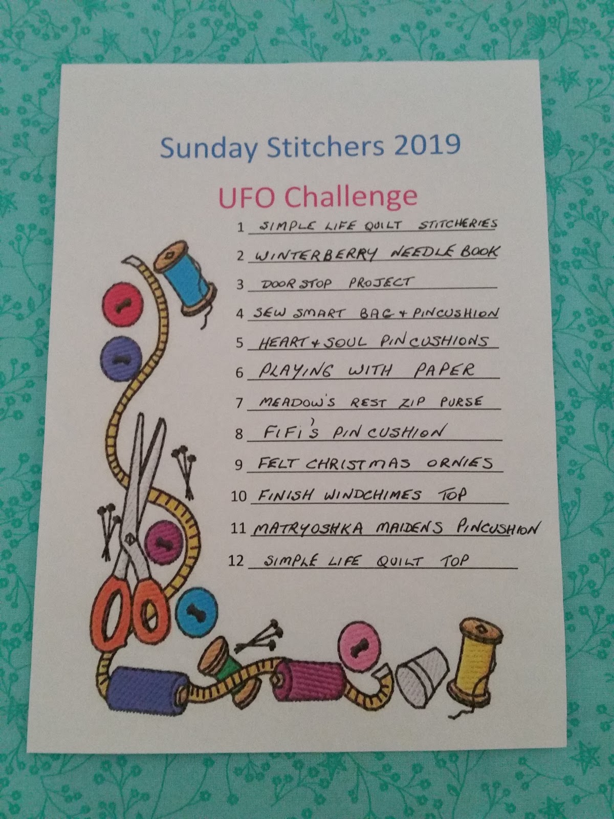 Helbel's world of craft..: UFO CHALLENGE......