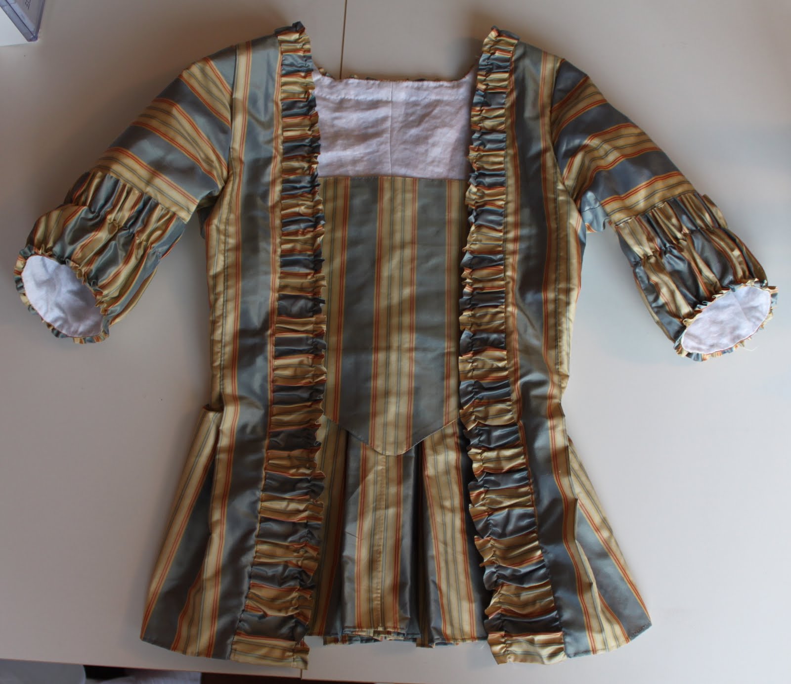 Diary of a Mantua Maker: Striped Caraco Jacket